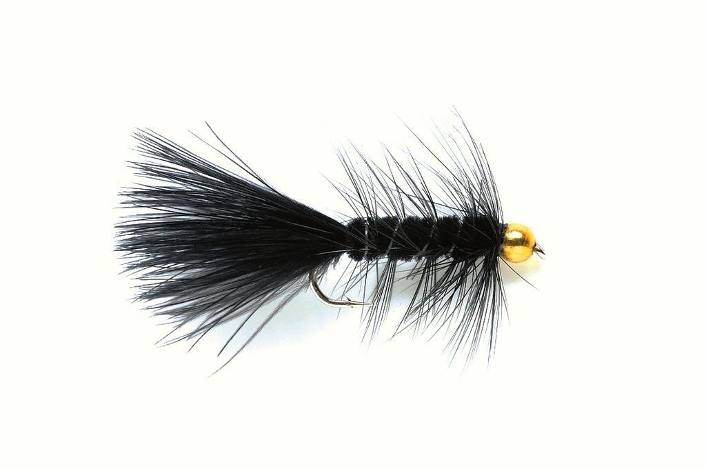 Fulling Mill Woolly Bugger Black (Gold Nugget) — Aussie Angler