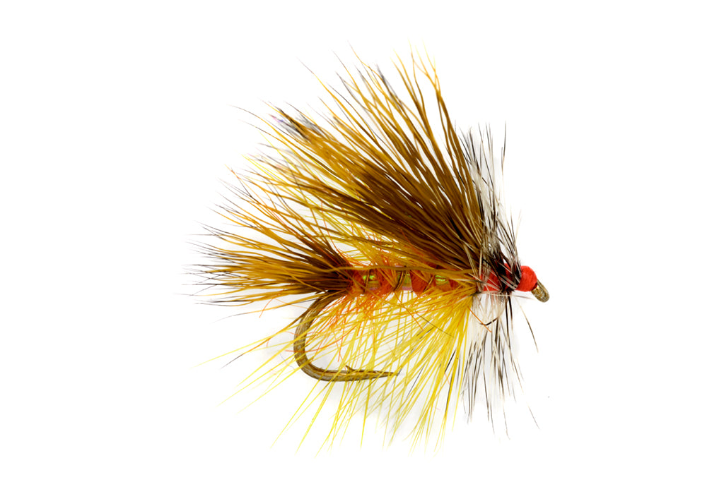 Fulling Mill Jackie's Hot Head Yellow Stimulator #12 — Aussie Angler